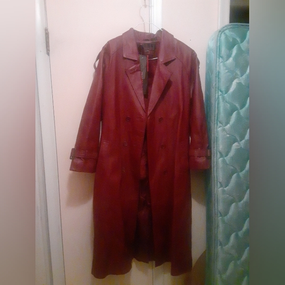 Phase Two | Jackets & Coats | Womens Phase Two Long Dark Red Wine Color ...